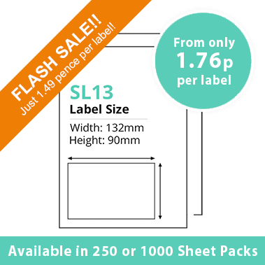 Single Integrated Label SL13 - 1000 Sheets - Pickitpackit | Buy ...